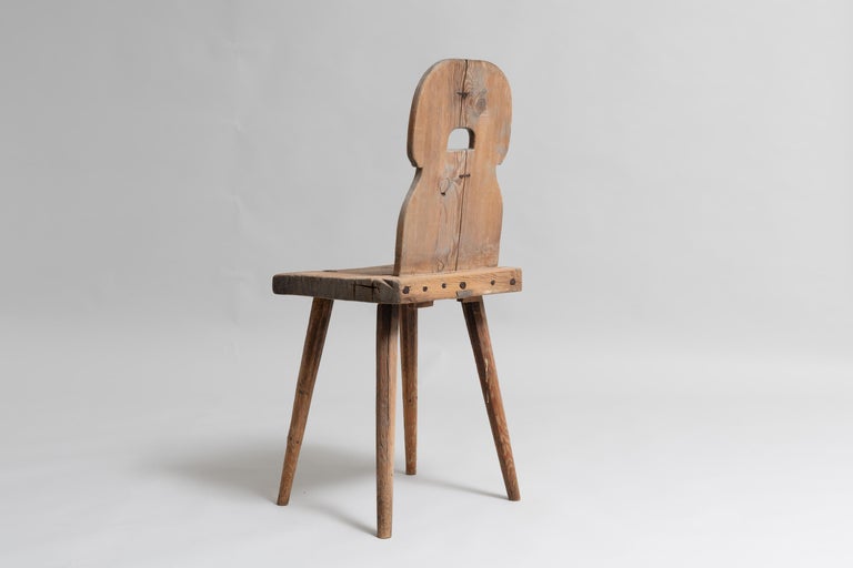 18th Century Northern Swedish Country Folk Art Chair at 1stDibs
