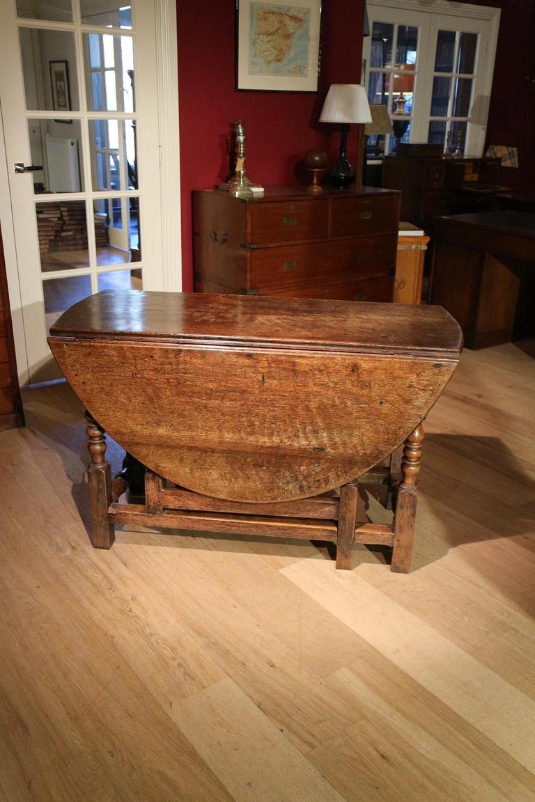 18th Century Oak Drop Leaf Table at 1stDibs
