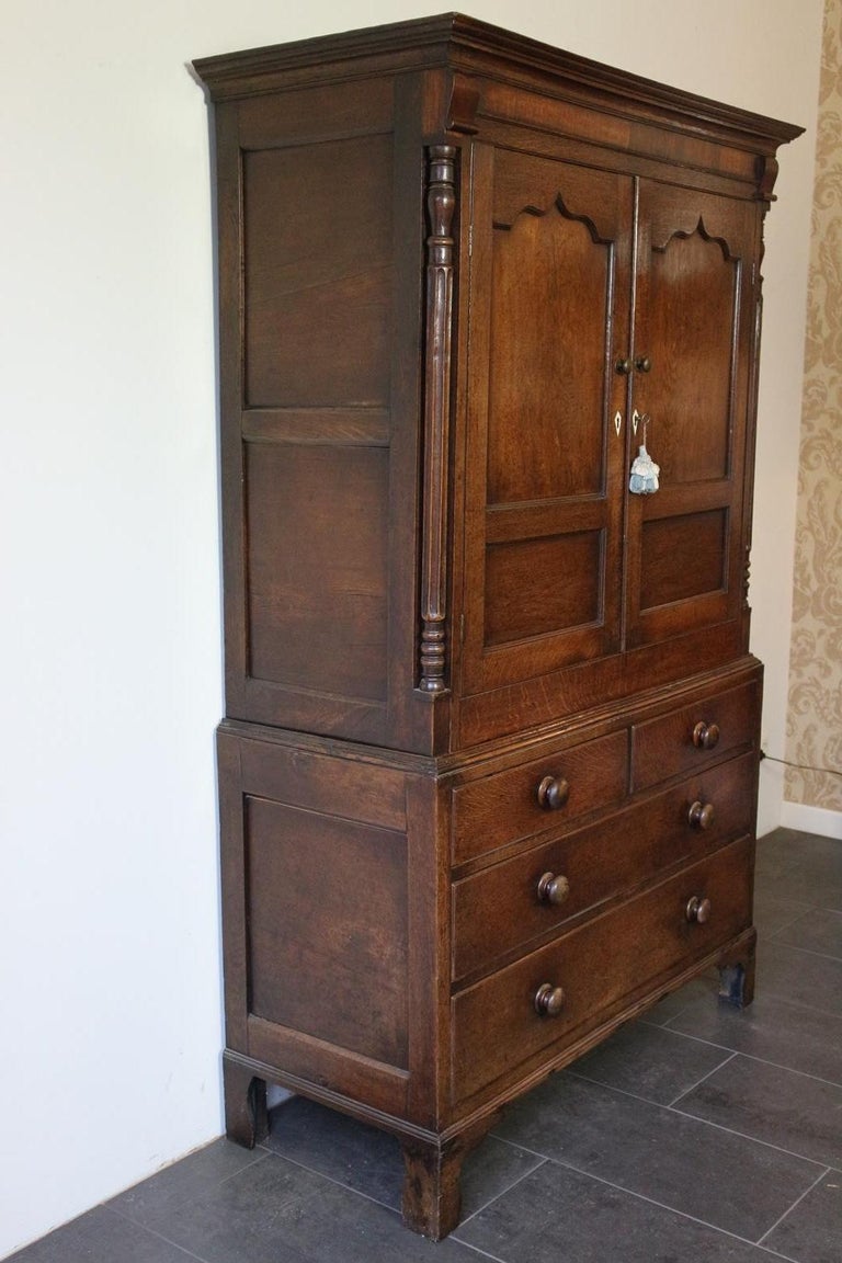 18th Century Oak Welsh Linen Press at 1stDibs | antique linen press ...