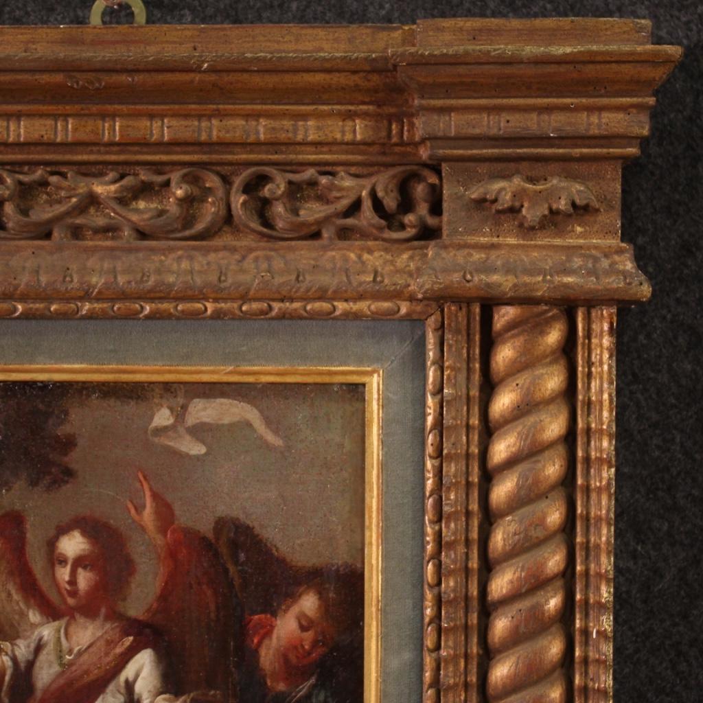 18th Century Oil Antique Italian Religious Painting Tobias and the ...