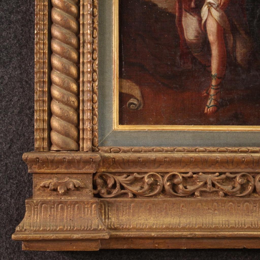 18th Century Oil Antique Italian Religious Painting Tobias and the ...