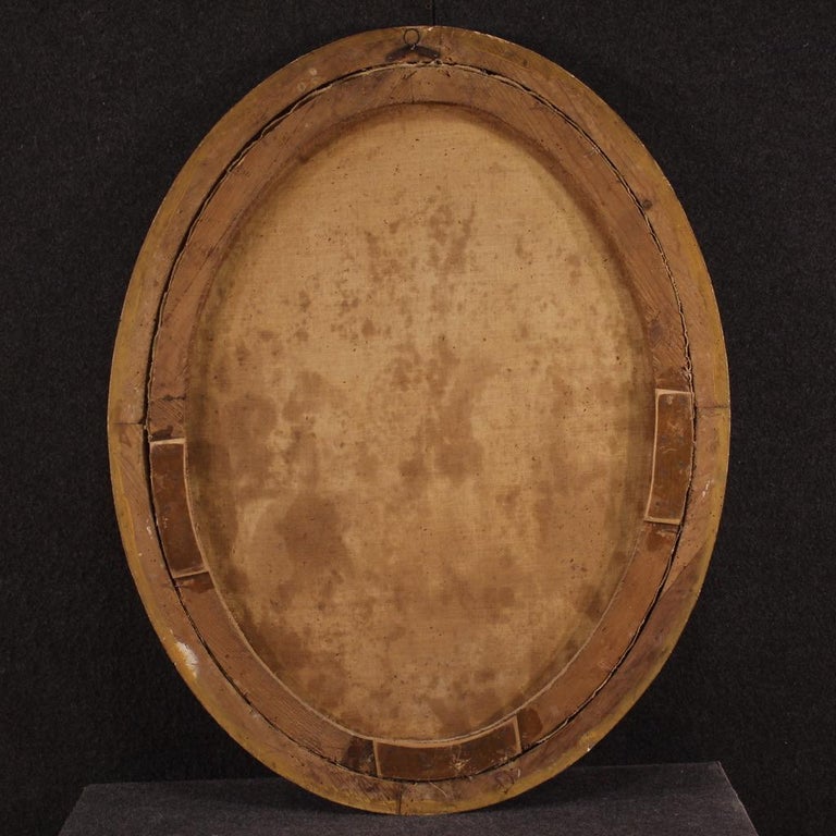 18th Century Oil on Canvas Italian Antique Oval Still Life Painting ...