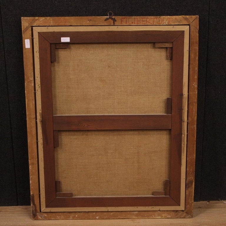 18th Century Oil on Canvas Italian Antique Portrait Painting, 1780 at ...