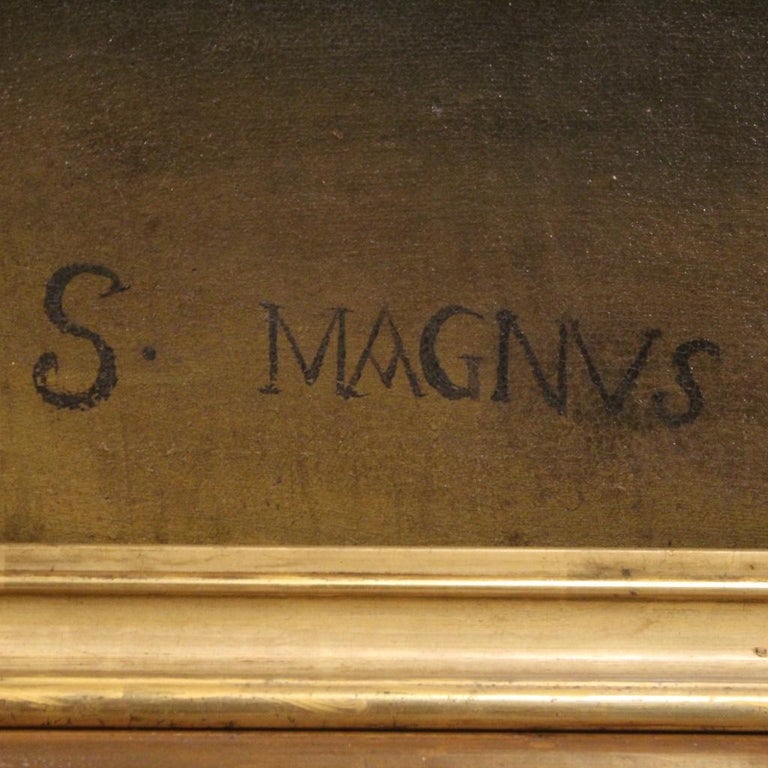 18th Century Oil on Canvas Italian Antique Religious Painting Saint ...