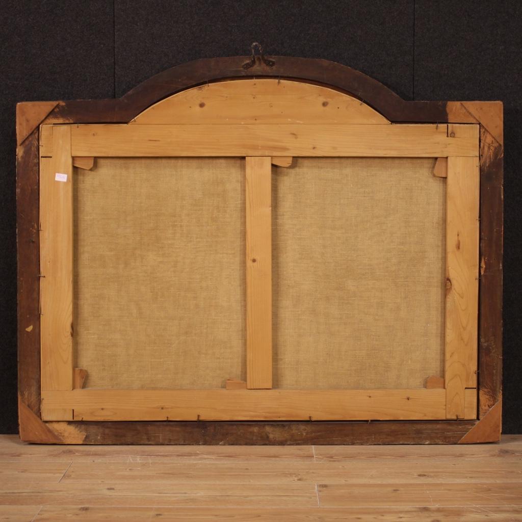 18th Century Oil on Canvas Italian Painting Bucolic Landscape with ...