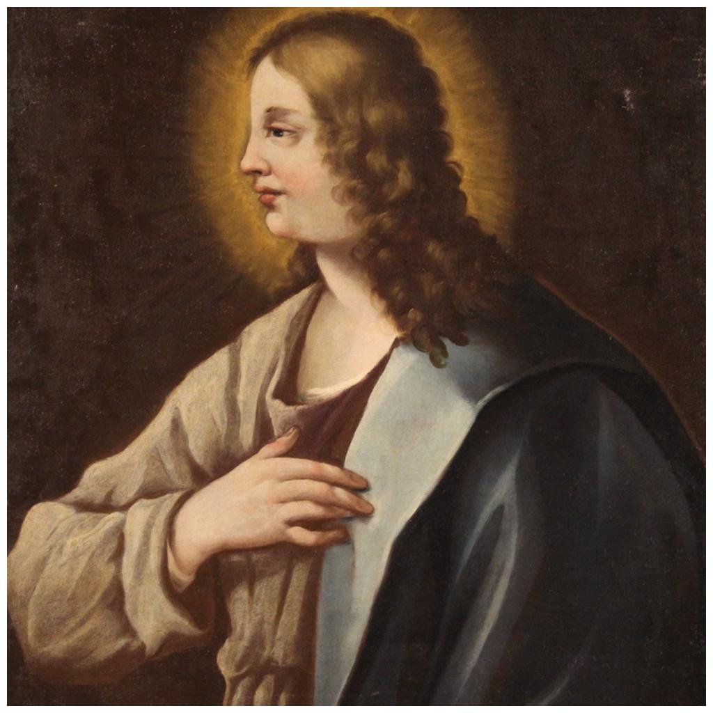 18th Century Oil On Canvas Painting Martyrdom of Saint Fidelis of ...