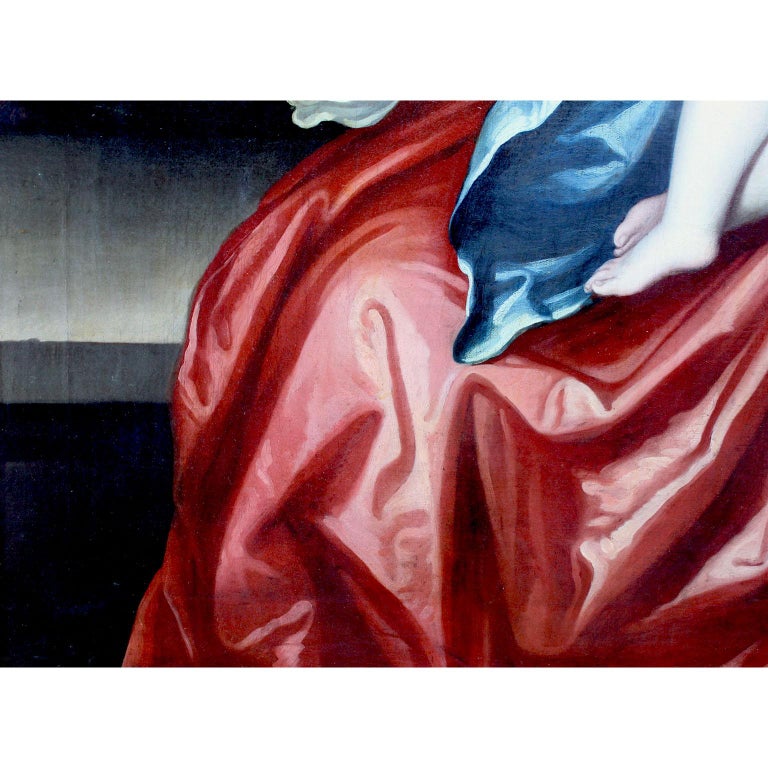 18th Century Oil on Canvas Mother and Child Attr Michael Dahl For Sale ...