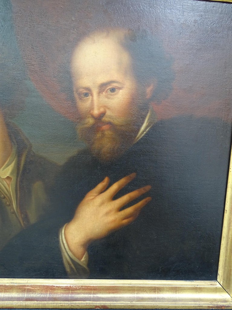 18th Century Oil on Canvas ,Painting Italian Baroque Rubens and Van ...