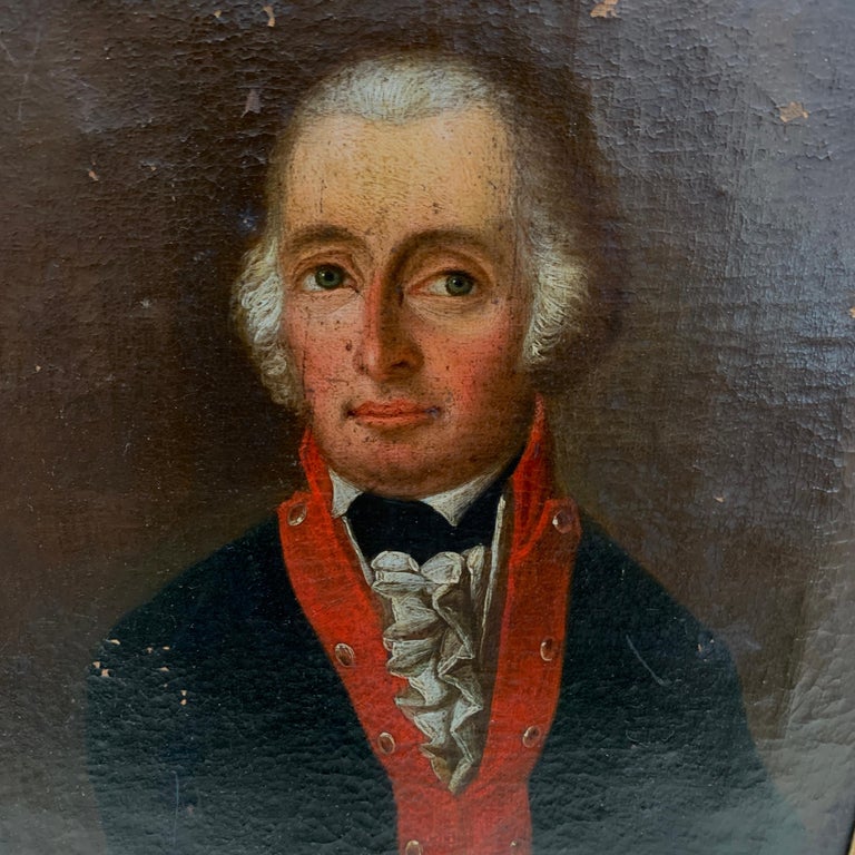 Peinture à l'huile d'un comte de noblesse européen du 18ème siècle En ...