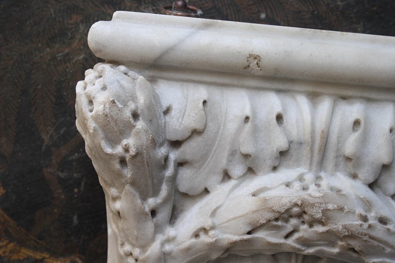 18th Century Pair of Carved Marble Gothic Decorative Architectural ...