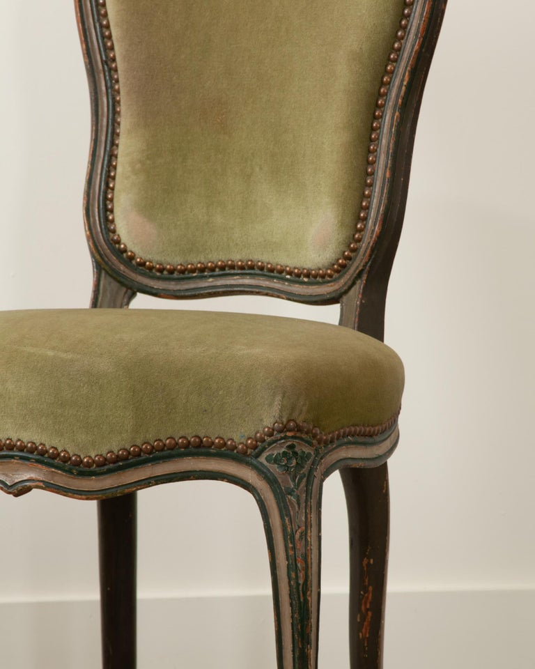 18th Century Pair of French Louis XV Style Chairs For Sale at 1stDibs