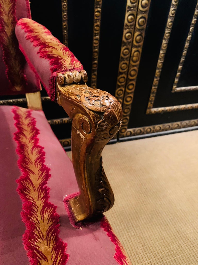 18th Century Pair of antique Louis Quinze XIV Armchairs Paris beech For ...