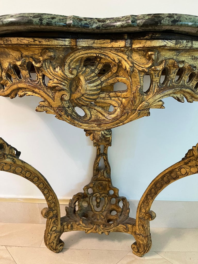 18th Century Pair of Rococo Louis XV Consoles For Sale at 1stDibs