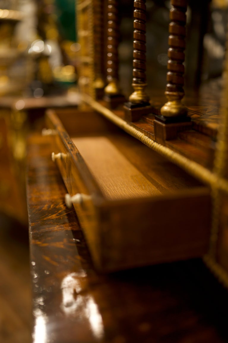 18th Century Parquetry Flemish Cabinet and Base For Sale at 1stDibs