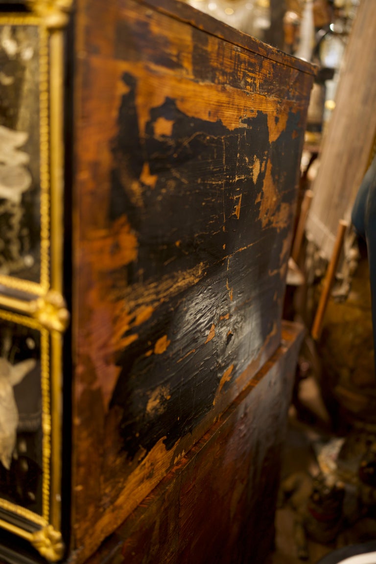 18th Century Parquetry Flemish Cabinet and Base For Sale at 1stDibs
