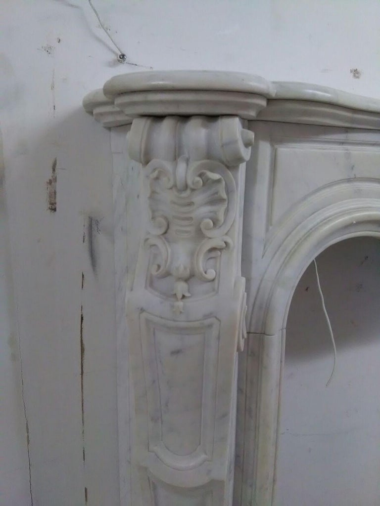 18th Century Petite Louis XV Mantelpiece with Scallop Shell Cartouche ...