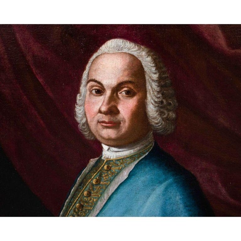 18th Century Portrait of Felice Paganoni Painting Oil on Canvas For ...