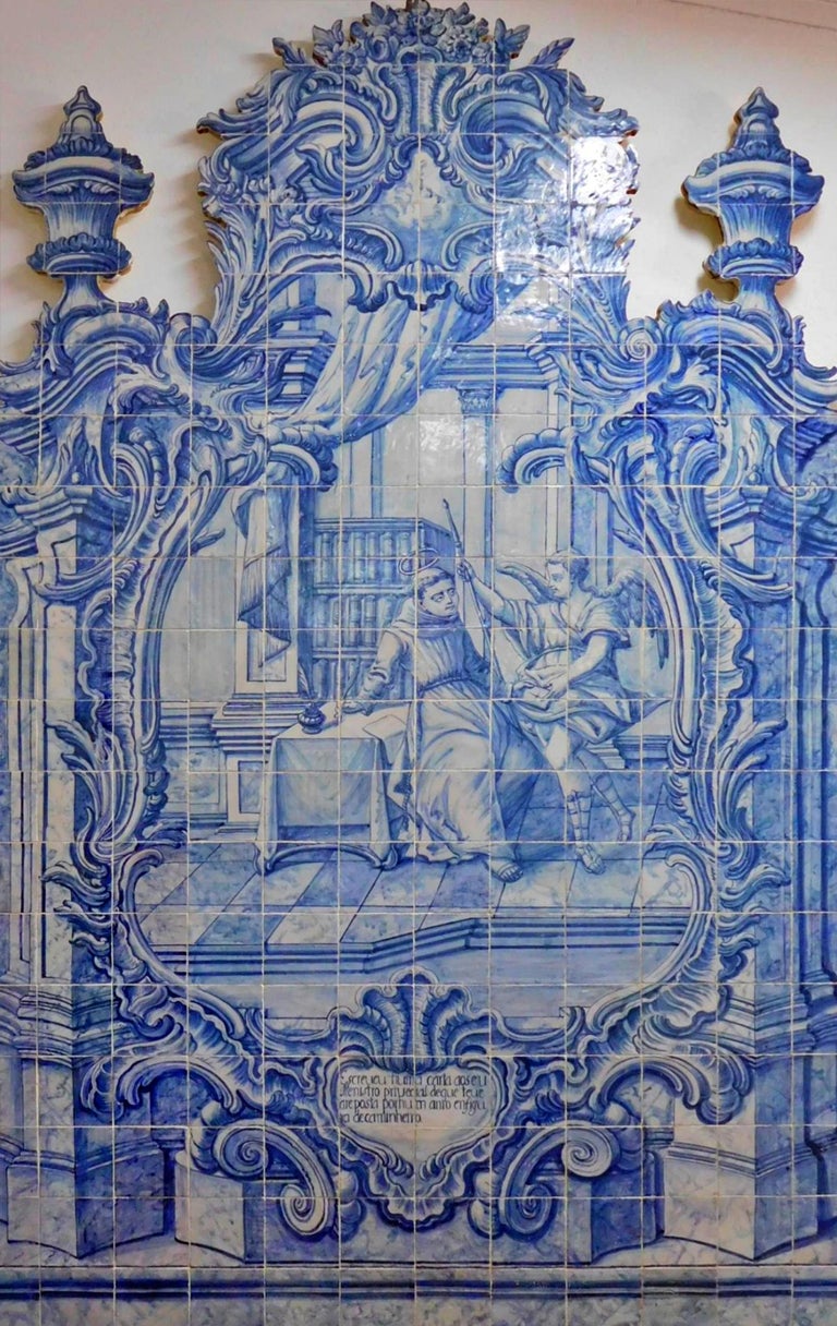 18th Century Portuguese " Azulejos " Saint Antony" For Sale at 1stDibs