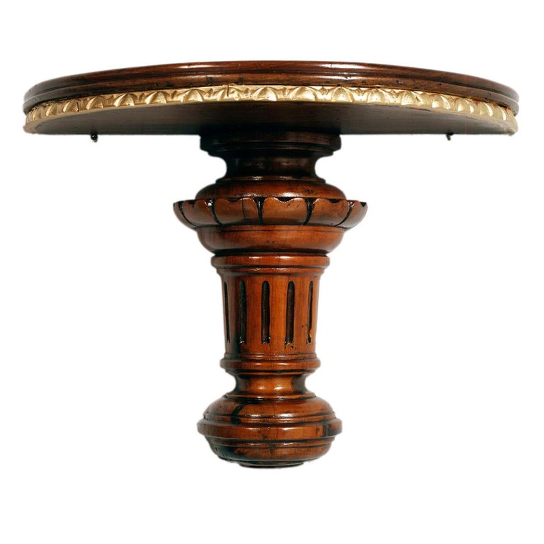 18th Century Renaissance Console Shelf, Hand Carved Walnut, Gilt Edging ...