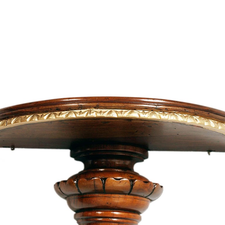 18th Century Renaissance Console Shelf, Hand Carved Walnut, Gilt Edging ...