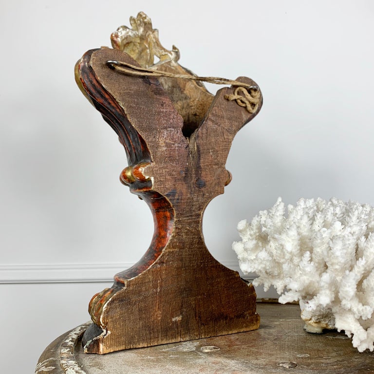 18th Century Rococo Altar Vase Wood and Gilded Gesso For Sale at 1stDibs