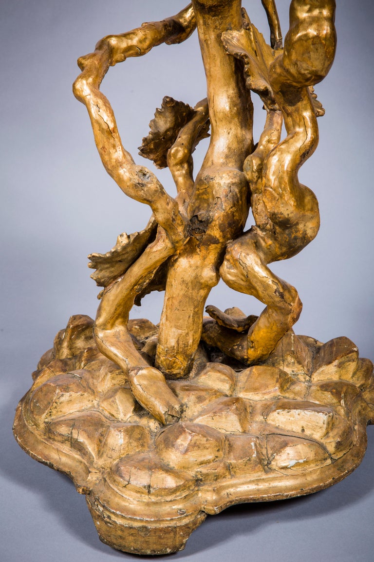 18th Century Rococo Giltwood Roman Table For Sale at 1stDibs