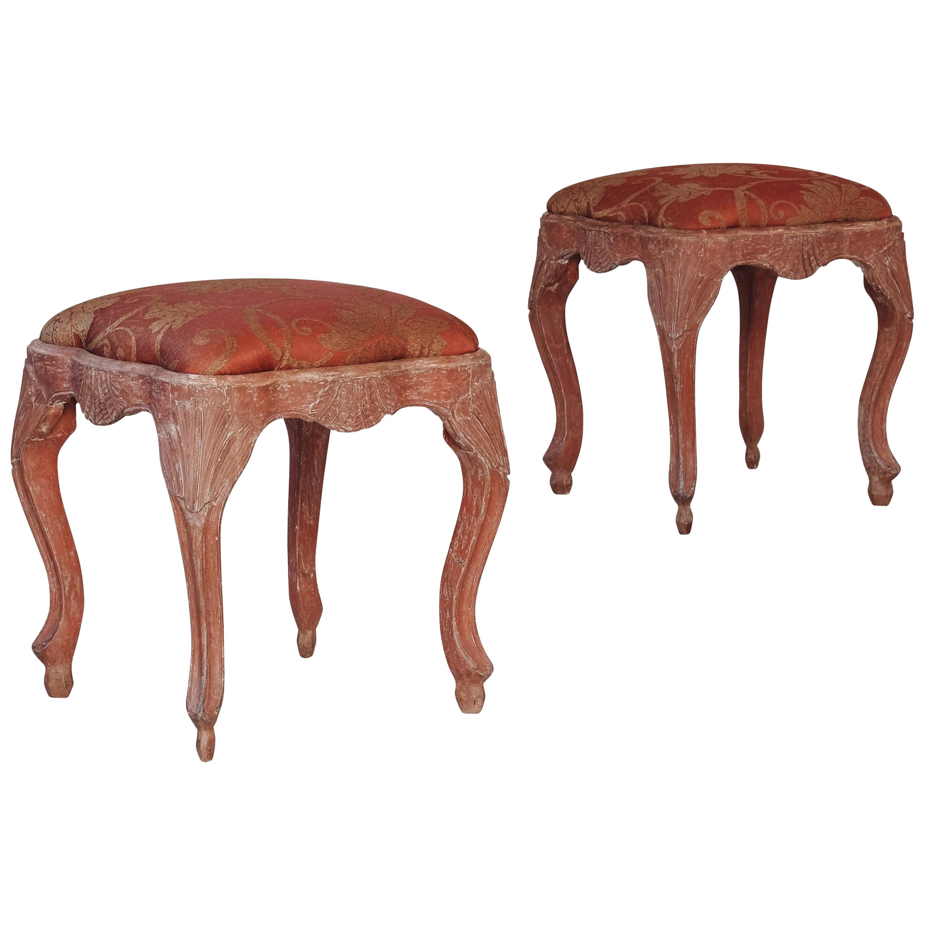 18th Century Rococo Stools For Sale at 1stDibs