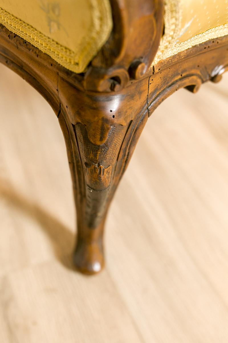 18th Century Rococo Walnut Bergère at 1stDibs | rococo bergere chair ...