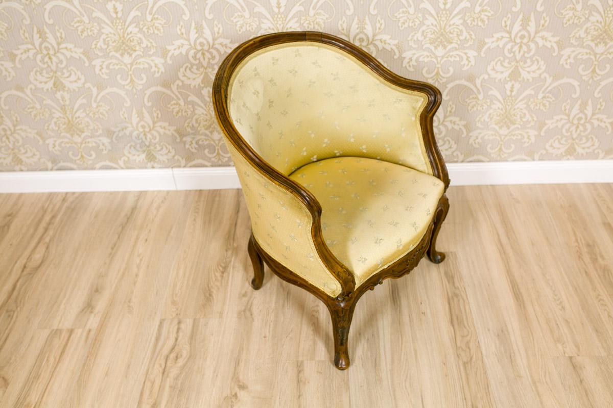 18th Century Rococo Walnut Bergère at 1stDibs | rococo bergere chair ...