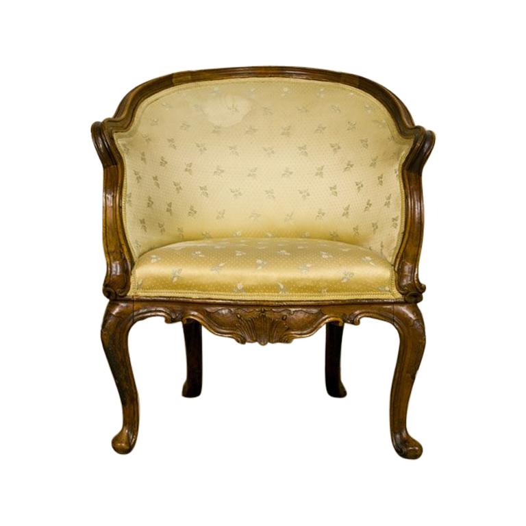 18th Century Rococo Walnut Bergère at 1stDibs | rococo bergere chair ...
