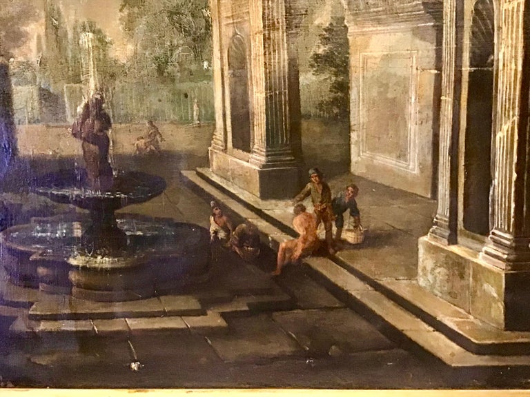 18th Century, Roman Ruins and Landscape Paintings, Pair For Sale at 1stDibs