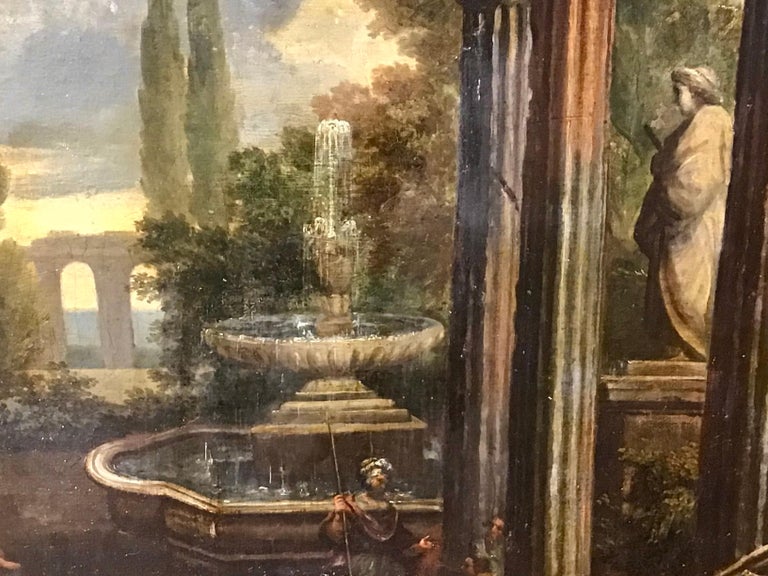 18th Century, Roman Ruins and Landscape Paintings, Pair For Sale at 1stDibs