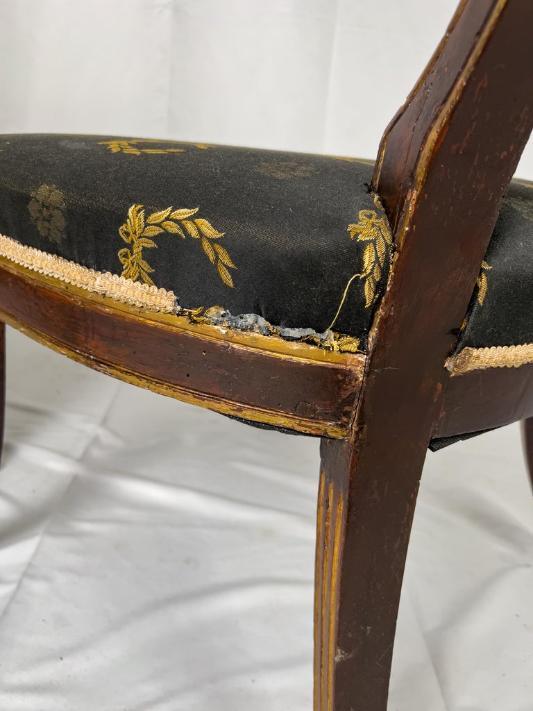 18th Century Russian Empire Style Side Chairs For Sale at 1stDibs