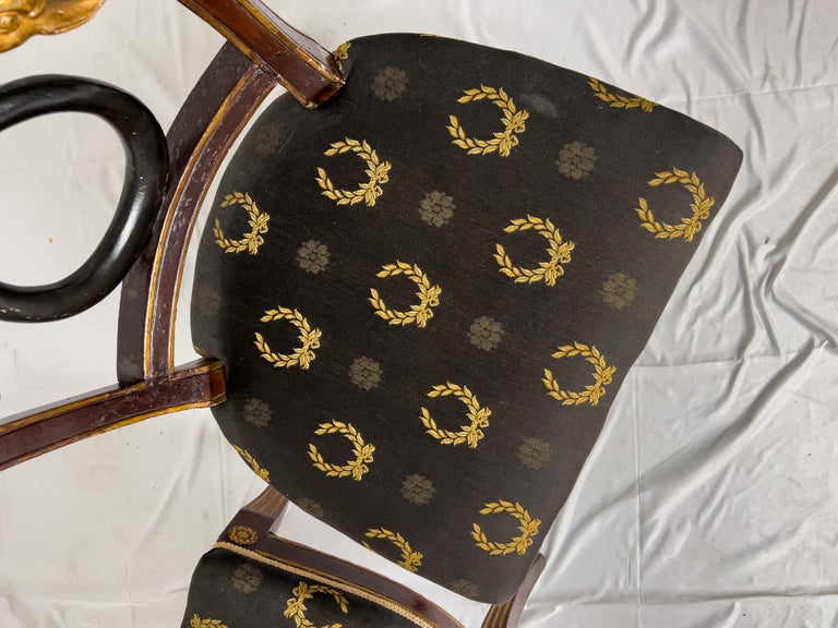 18th Century Russian Empire Style Side Chairs For Sale at 1stDibs