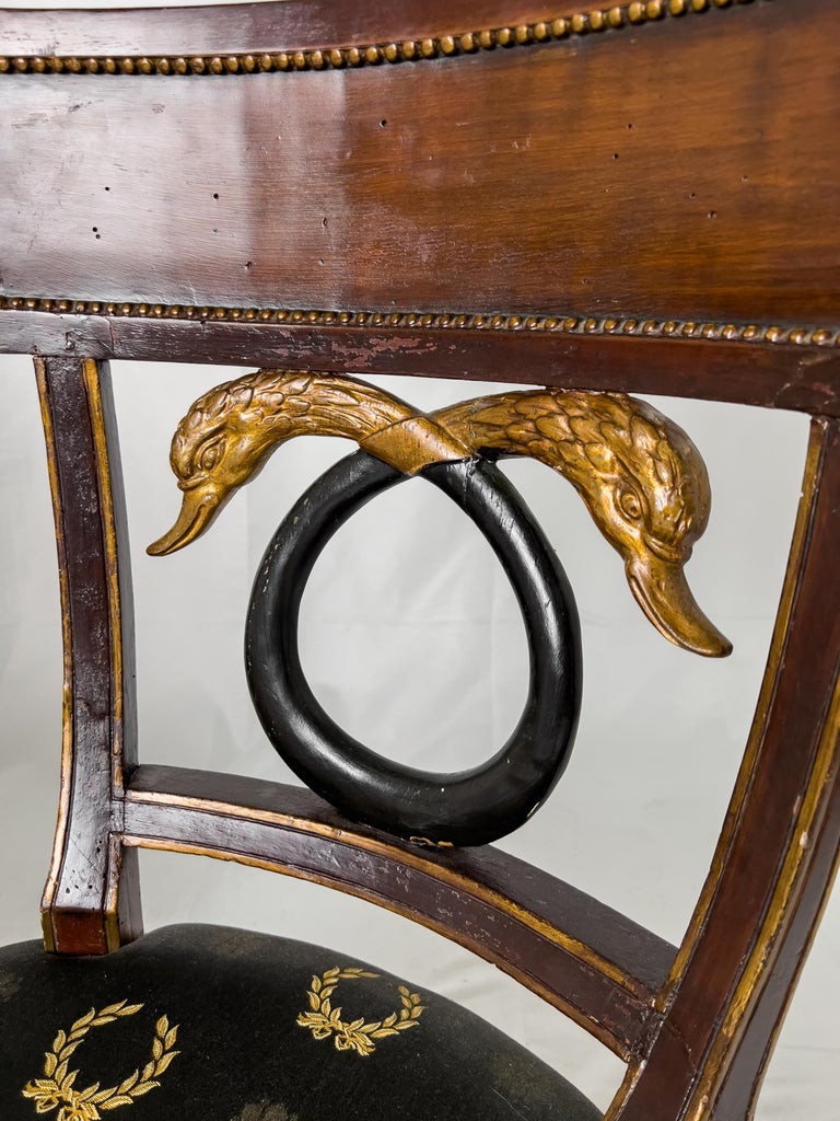 18th Century Russian Empire Style Side Chairs For Sale at 1stDibs