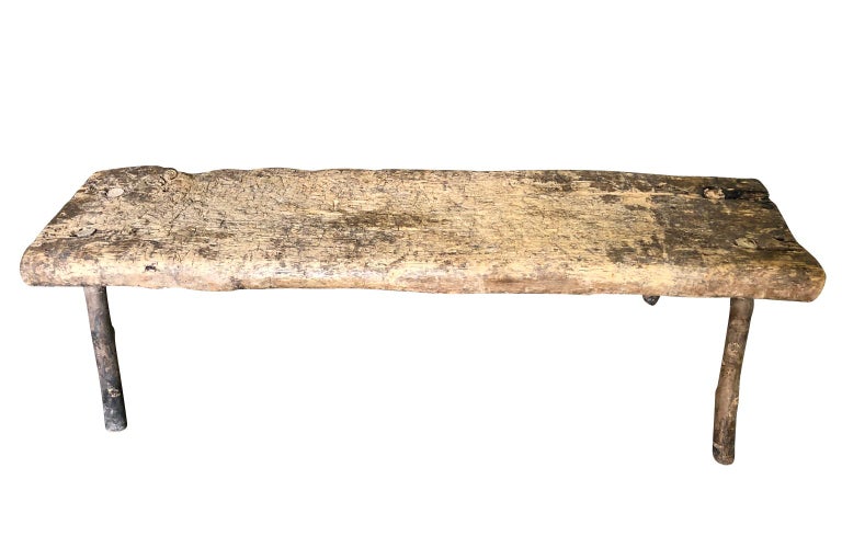 18th Century Rustic Catalan Bench For Sale at 1stDibs