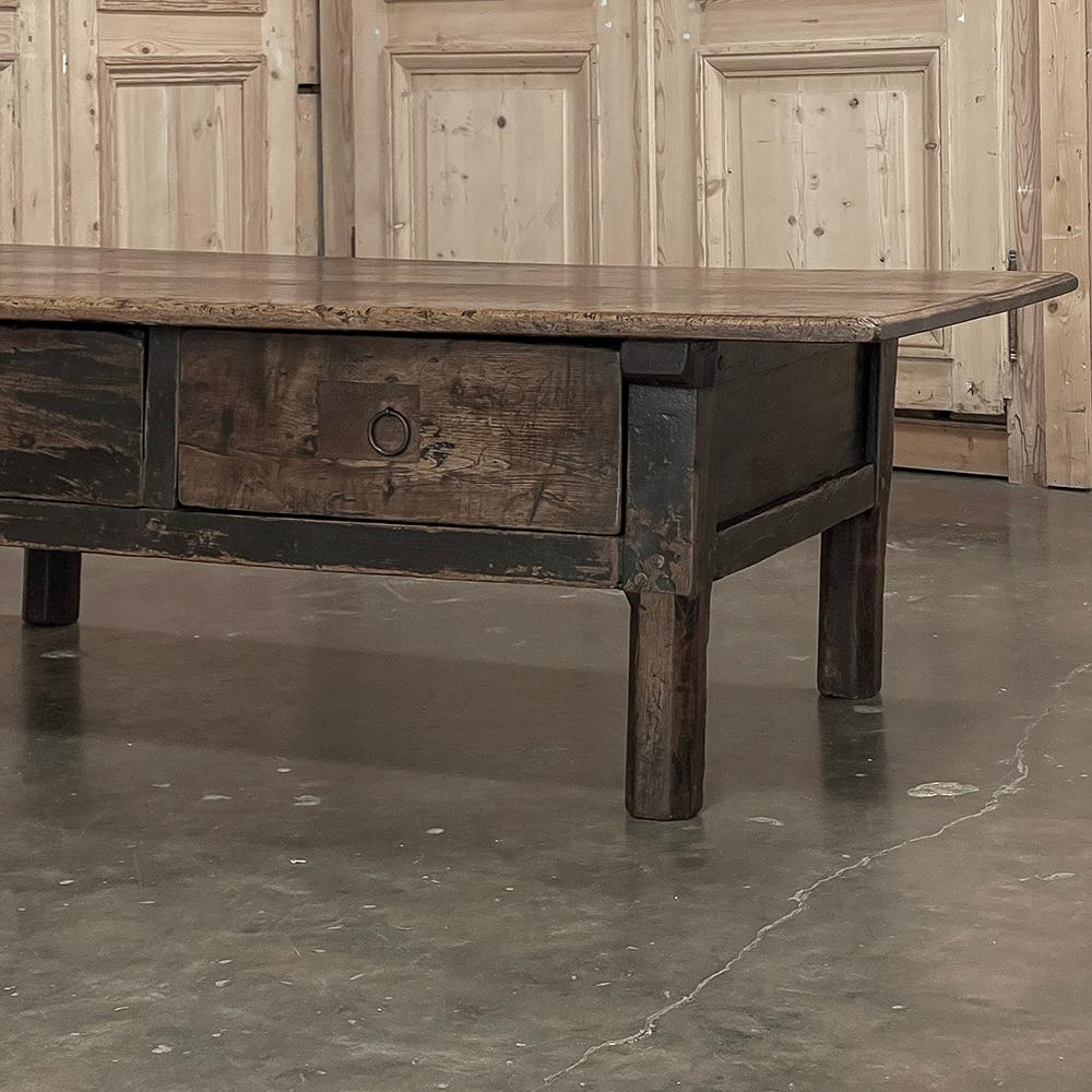 18th Century Rustic Country French Coffee Table For Sale at 1stDibs