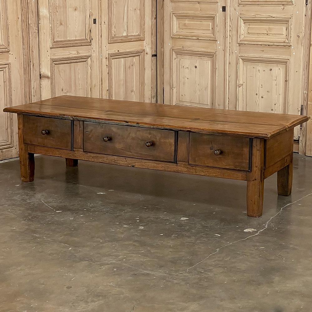 18th Century Rustic Country French Coffee Table at 1stDibs
