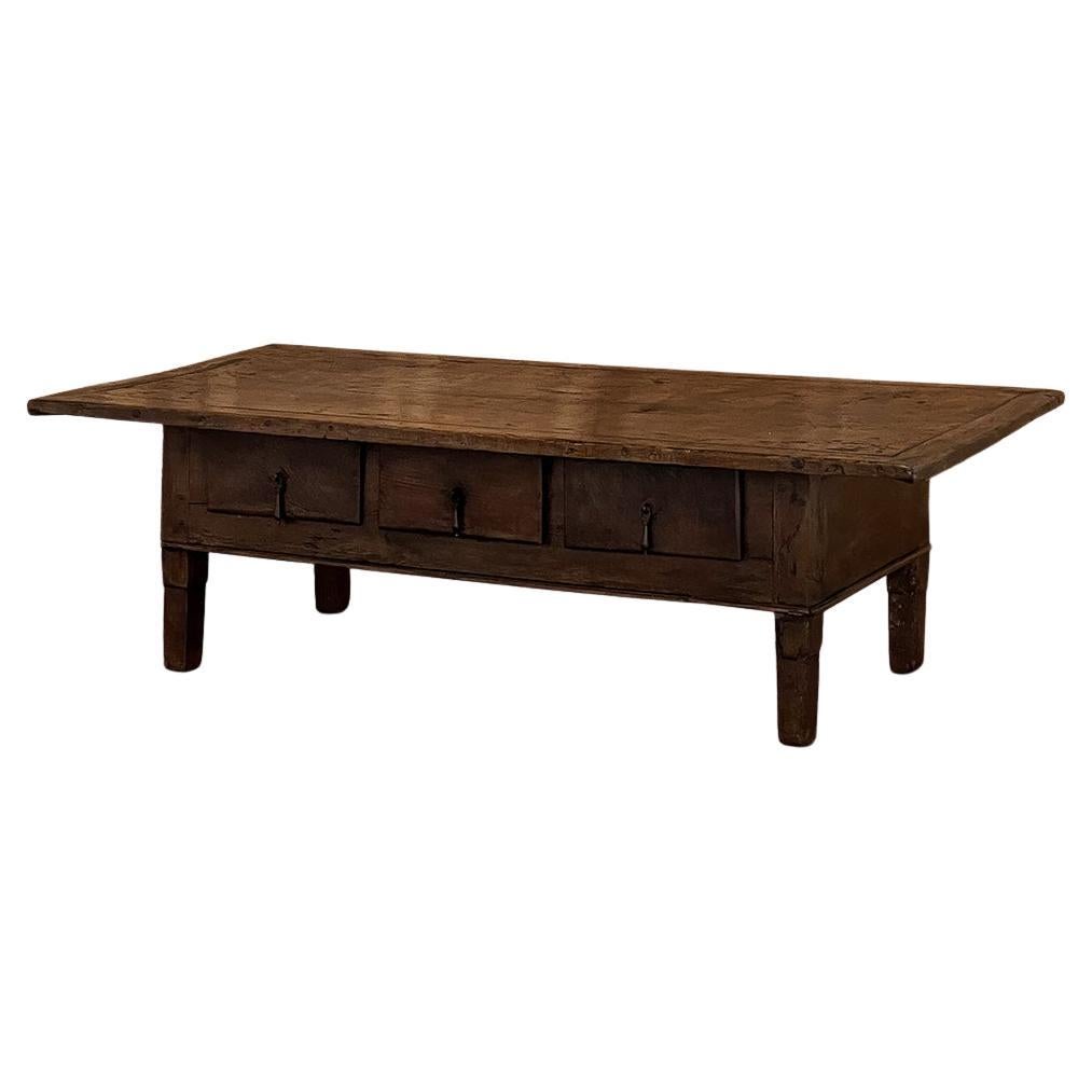 18th Century Rustic Country French Coffee Table For Sale at 1stDibs