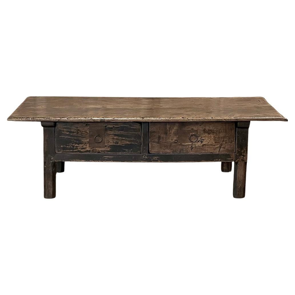 Rustic Country Coffee Table, Walnut For Sale at 1stDibs | rustic walnut ...