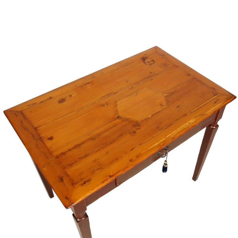 18th Century Rustic Desk Table, Country Table, Original Pinewood ...