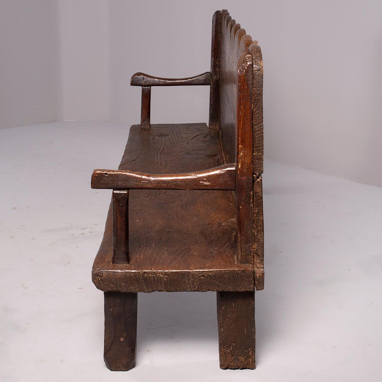 18th Century Rustic Dutch Chestnut Bench at 1stDibs