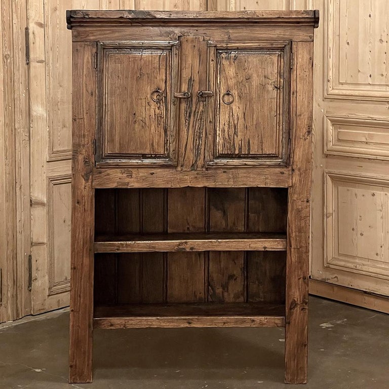 18th Century Rustic Dutch Cupboard ~ Raised Cabinet For Sale at 1stDibs