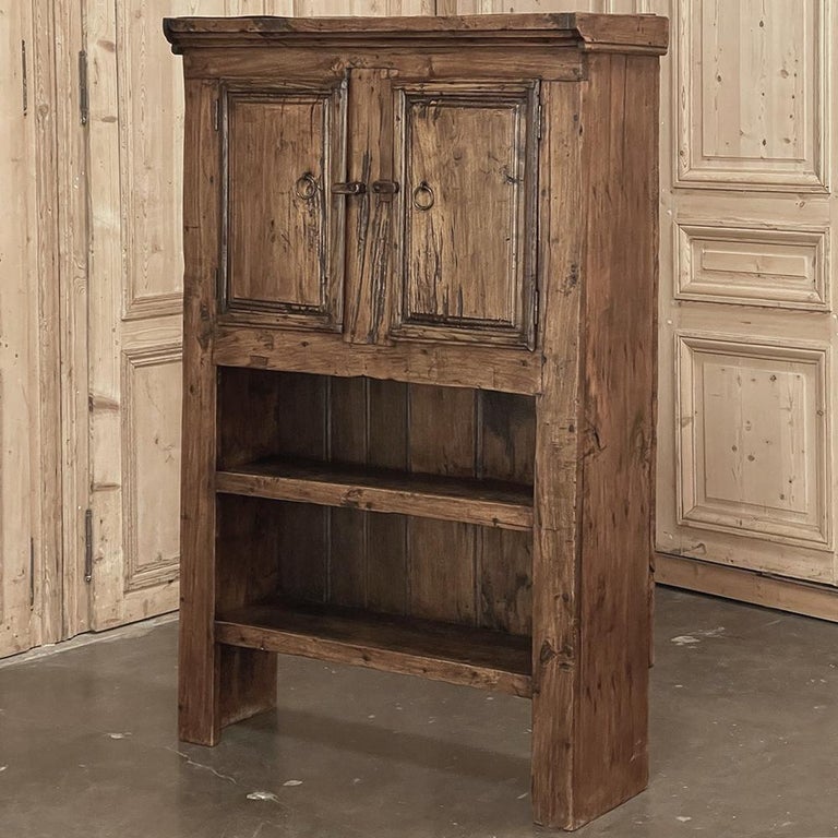 18th Century Rustic Dutch Cupboard ~ Raised Cabinet For Sale at 1stDibs