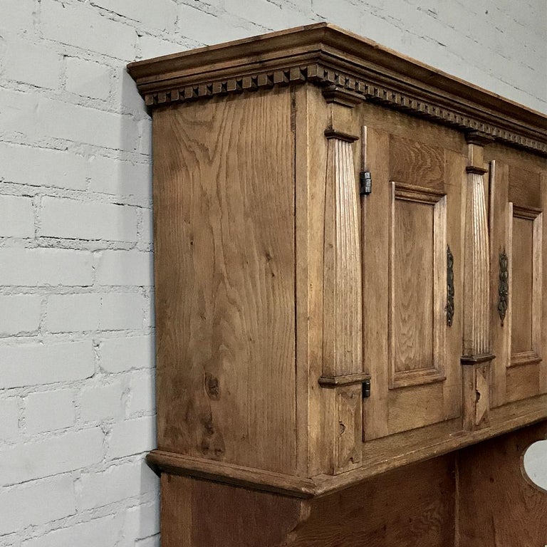 18th Century Rustic Dutch Stripped Oak Two-Tiered Buffet For Sale at ...