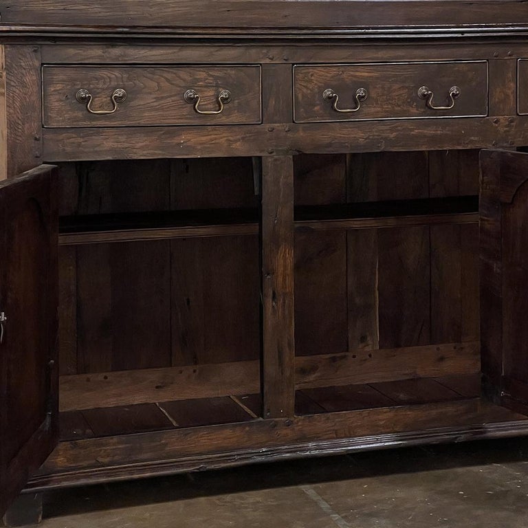 18th Century Rustic English Colonial Cupboard ~ Sideboard with Plate ...