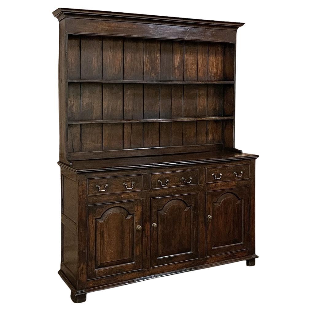 18th Century Rustic English Colonial Cupboard ~ Sideboard with Plate ...