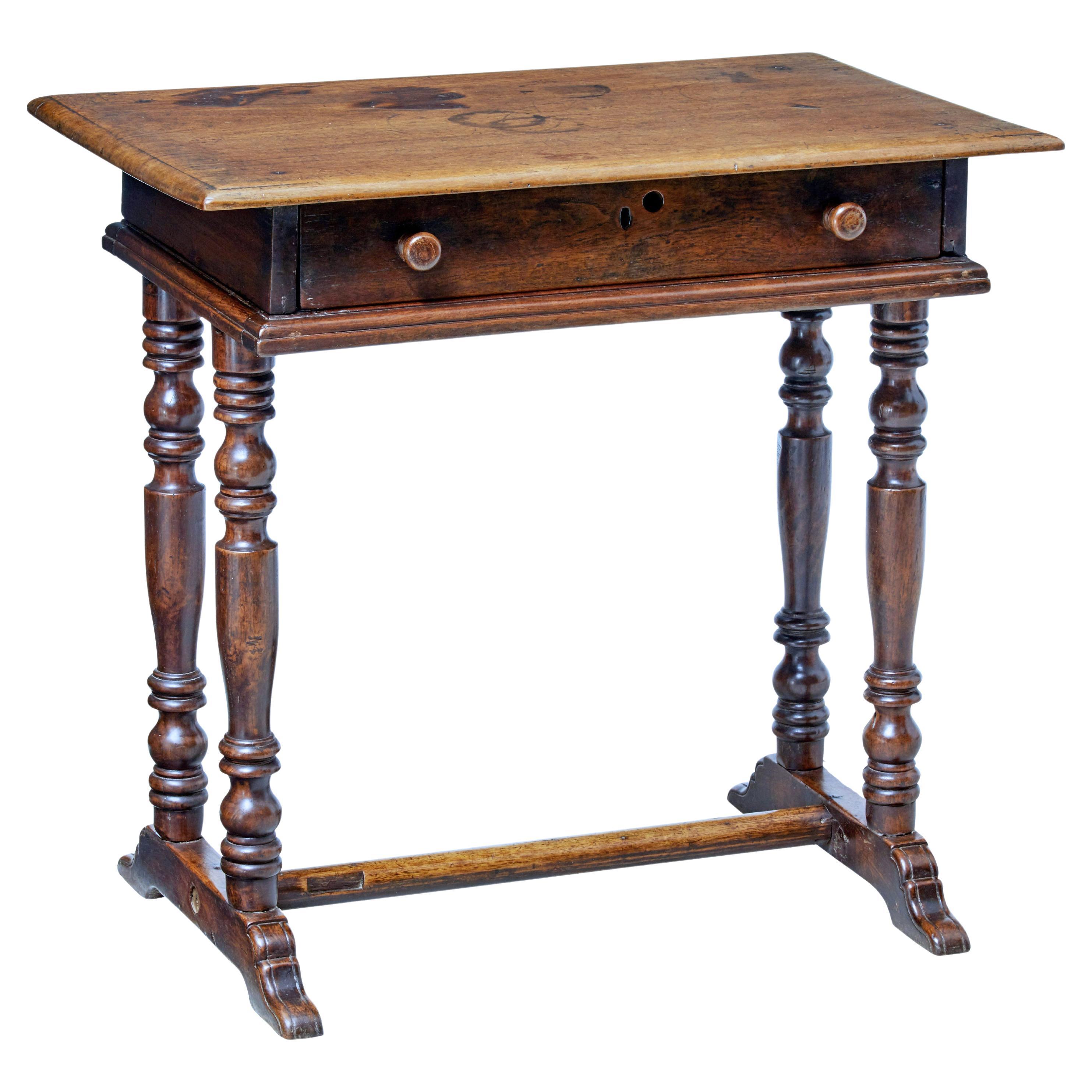 18th Century Rustic Walnut Side Table at 1stDibs