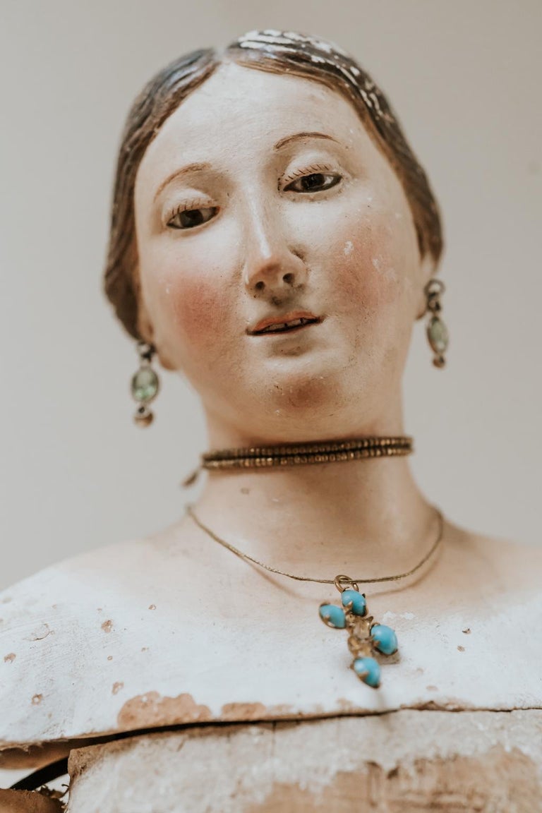 18th Century Santos Figure Madonna and Child at 1stDibs