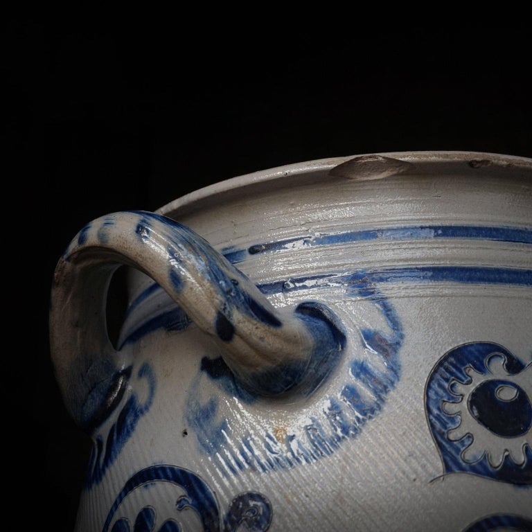 18th Century Set of Ritzdekor Westerwald Horse and Bird Pottery or ...